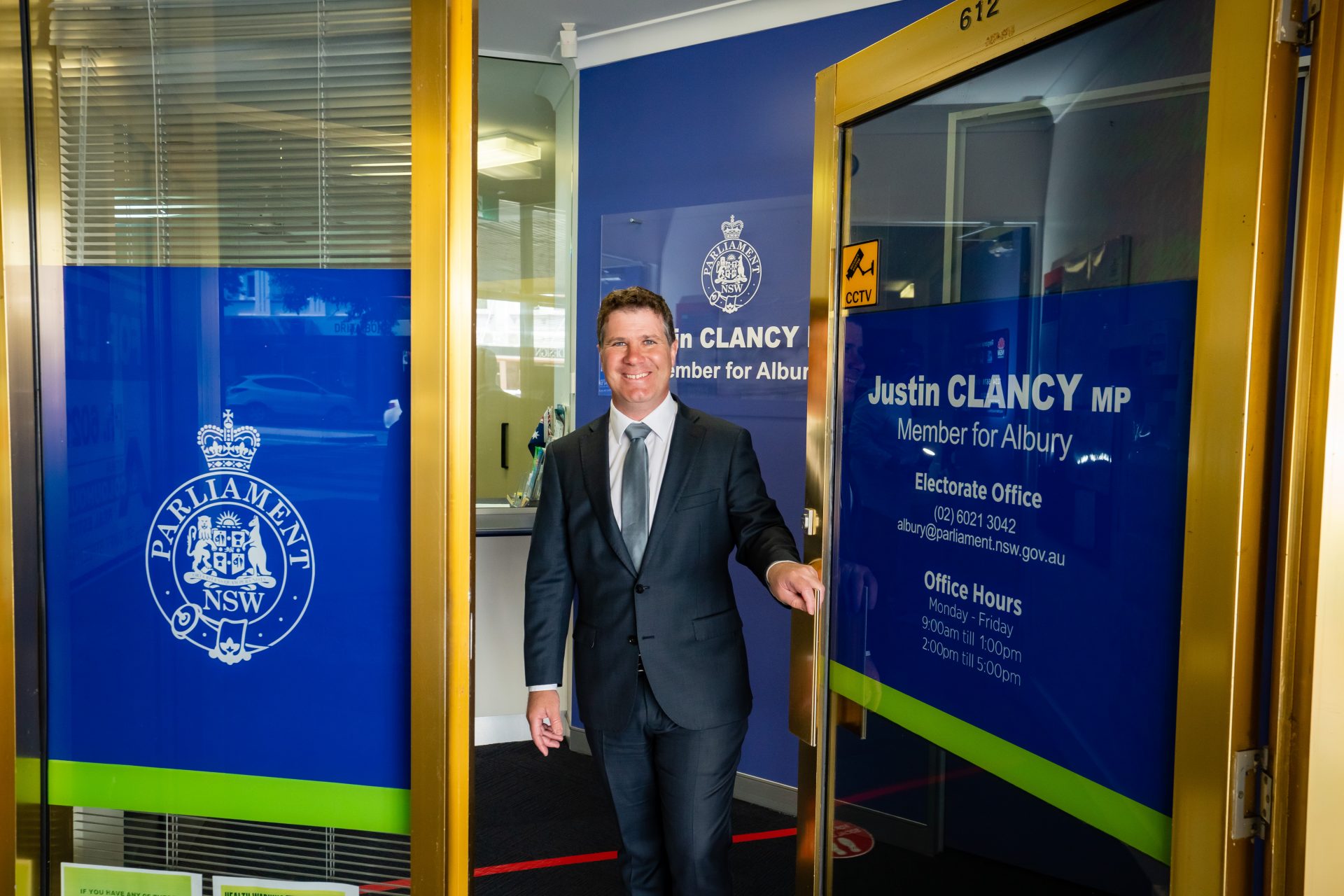 Justin Clancy MP – Member for Albury
